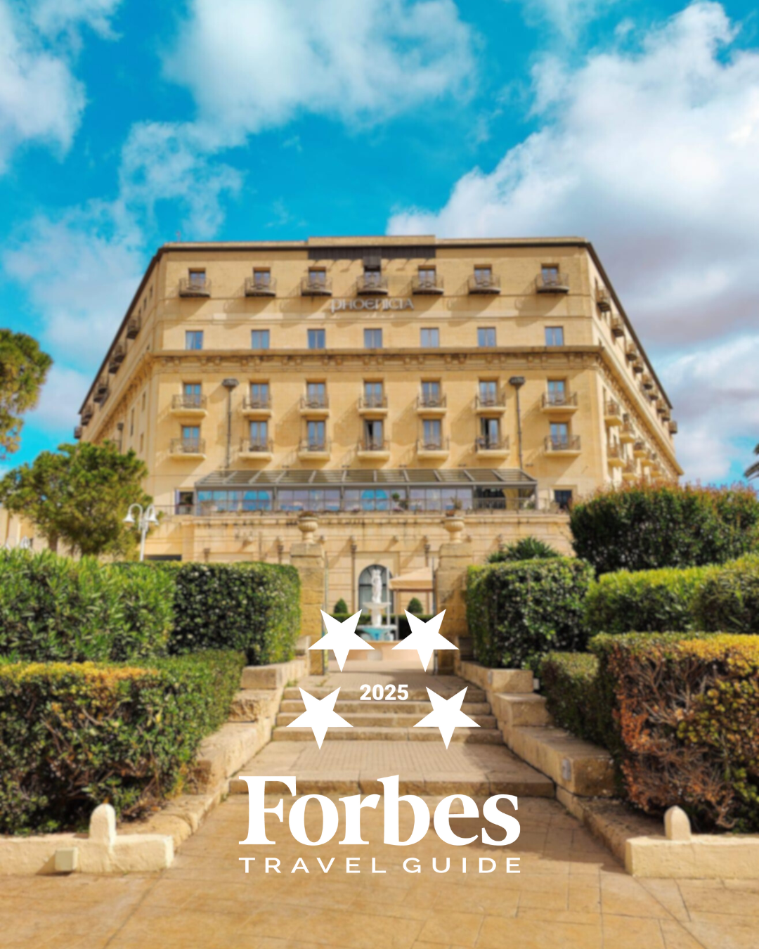 The Phoenicia Malta named four-star hotel in Forbes Travel Guide’s 2025 star awards