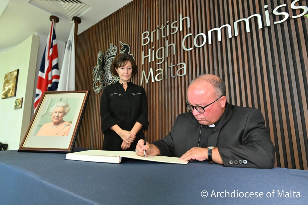 Malta's Archbishop to hold mass for Queen Elizabeth II next Thursday