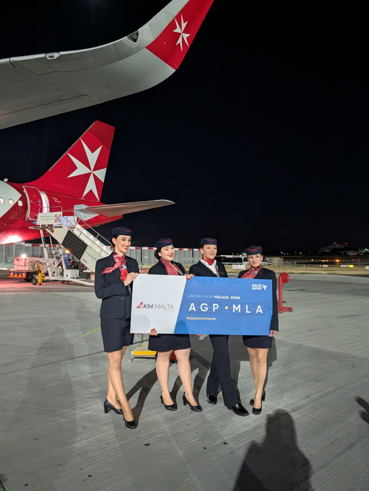 KM Malta Airlines celebrates inaugural flight to Málaga
