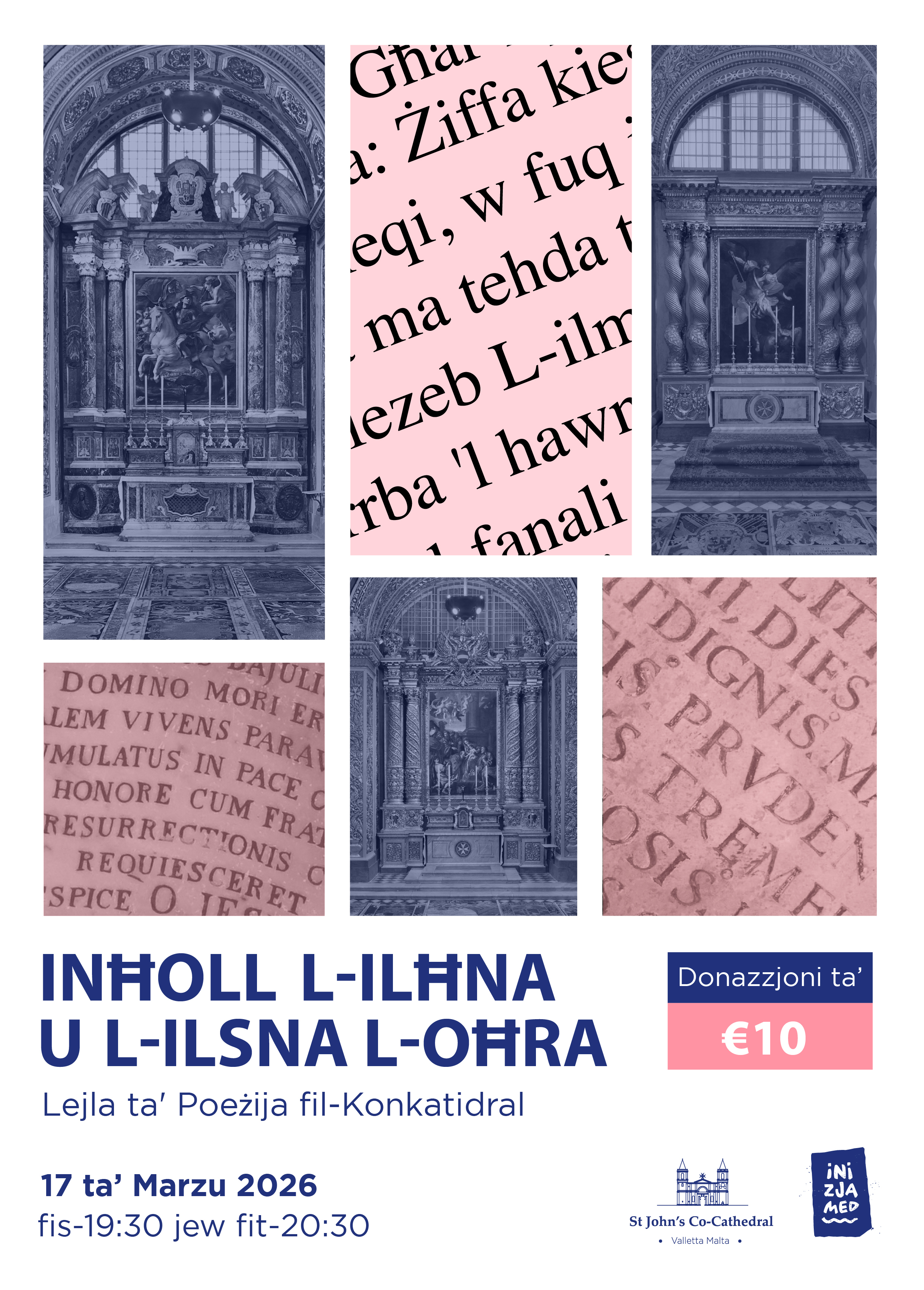 A night of poetry at the Co-Cathedral 'Inħoll l-ilħna u l-ilsna l-oħra'