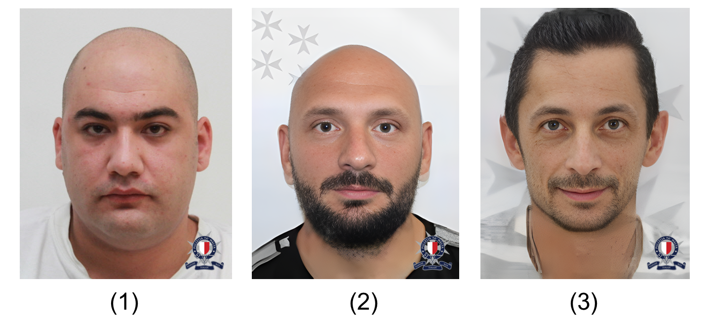 Police searching for three men over pending court case