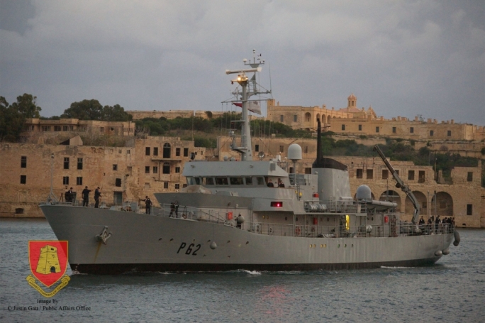 Naval patrol vessel P62 arrives in Malta - MaltaToday.com.mt