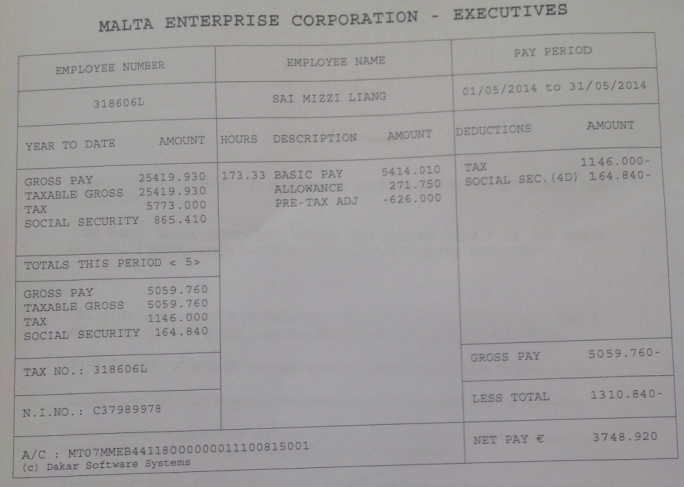 Updated | PM tables Sai Mizzi Liang's contract, payslip in parliament ...