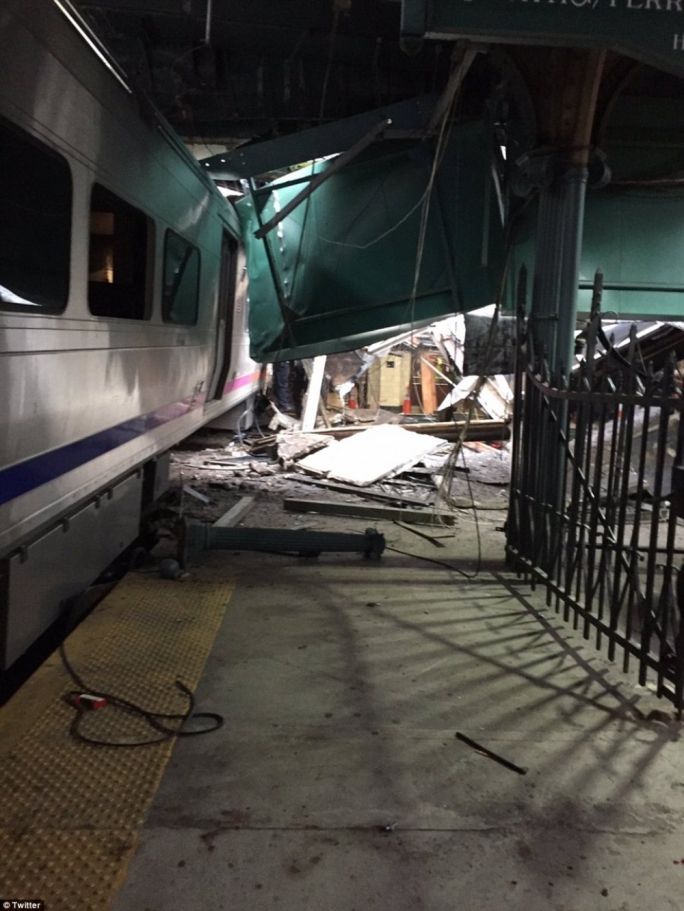 New Jersey Transit Train Crashes Into Hoboken Station
