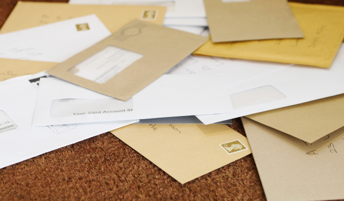 Letter senders and recipients continue to drop