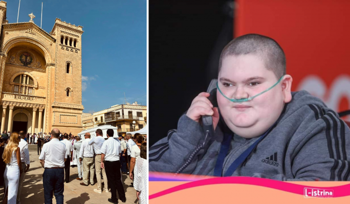 Mourners gather to celebrate the life of Jake Vella