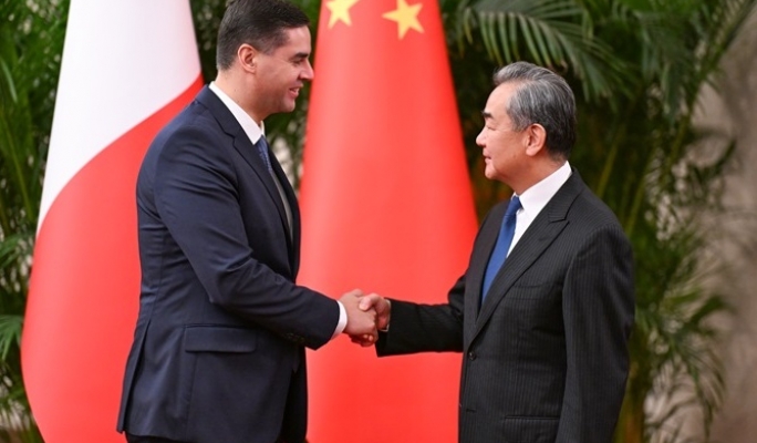 Ian Borg in Beijing in bilateral meeting with counterpart Wang Yi