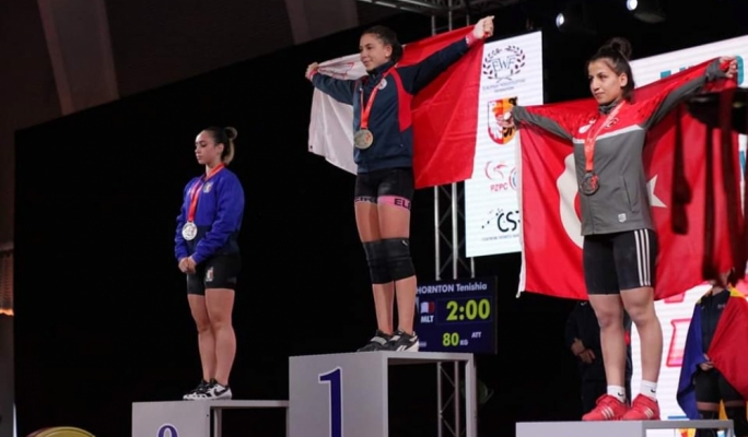 Maltese weightlifter Tenishia Thornton wins three gold medals at ...