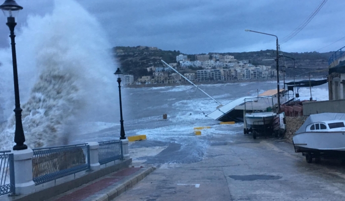 Heavy storm hits the Maltese Islands