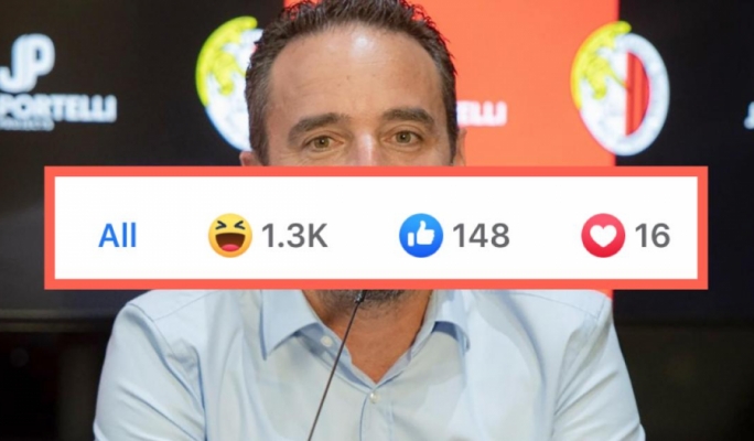 So much ROFL... Facebook’s over 1,000 ha-ha reacs for Joseph Portelli