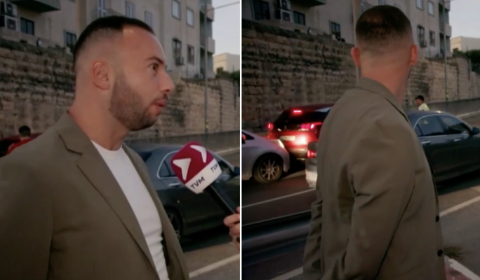 Traffic accident unfolds live during Transport Malta TVAM interview