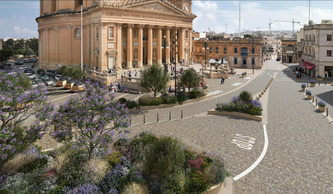 Cars will flow through Mosta. ‘We’ll enjoy the square again,’ says new ...