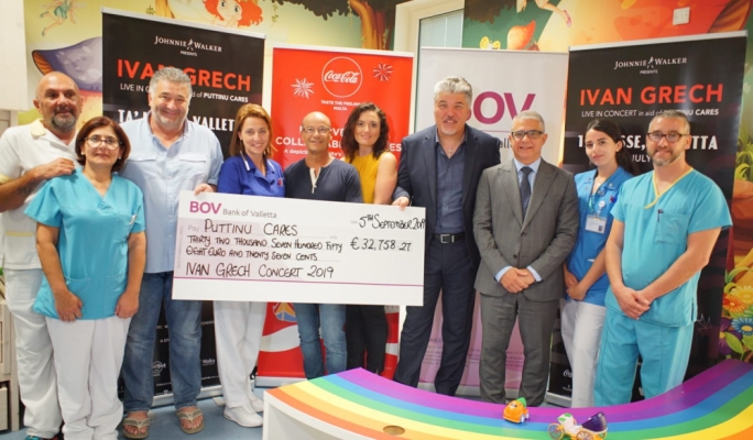 Ivan Grech concert raises over €32,000 for Puttinu Cares