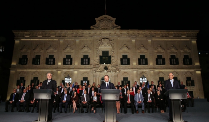 Joseph Muscat's reaction after presentation of Budget 2017