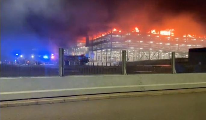 All flights at Luton Airport cancelled after fire causes car park to ...