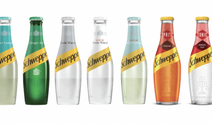 Schweppes unveils a fresh look and new iconic skittle bottle